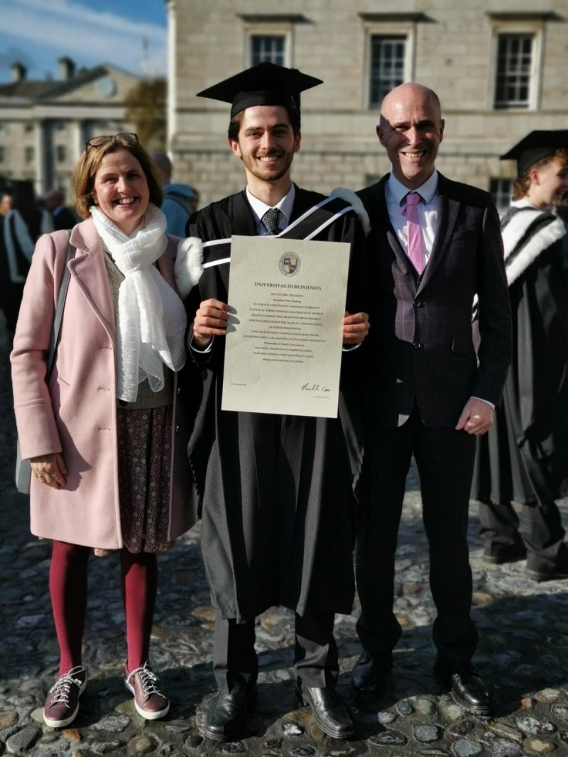 Una brillante Laurea per Alexander Harding